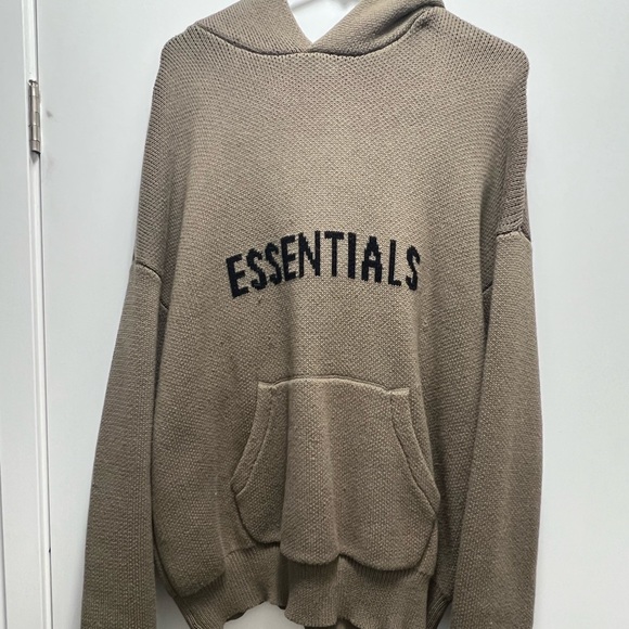 Fear of God | Shirts | Fear Of God Essentials Knit Pullover Hoodie | Poshmark